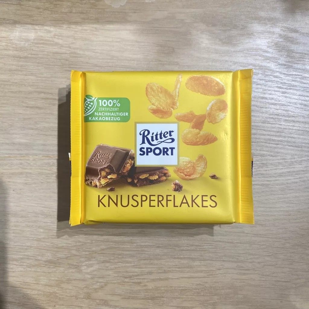 Ritter sport kunsperflakes cornflakes chocolate bar mega large ...