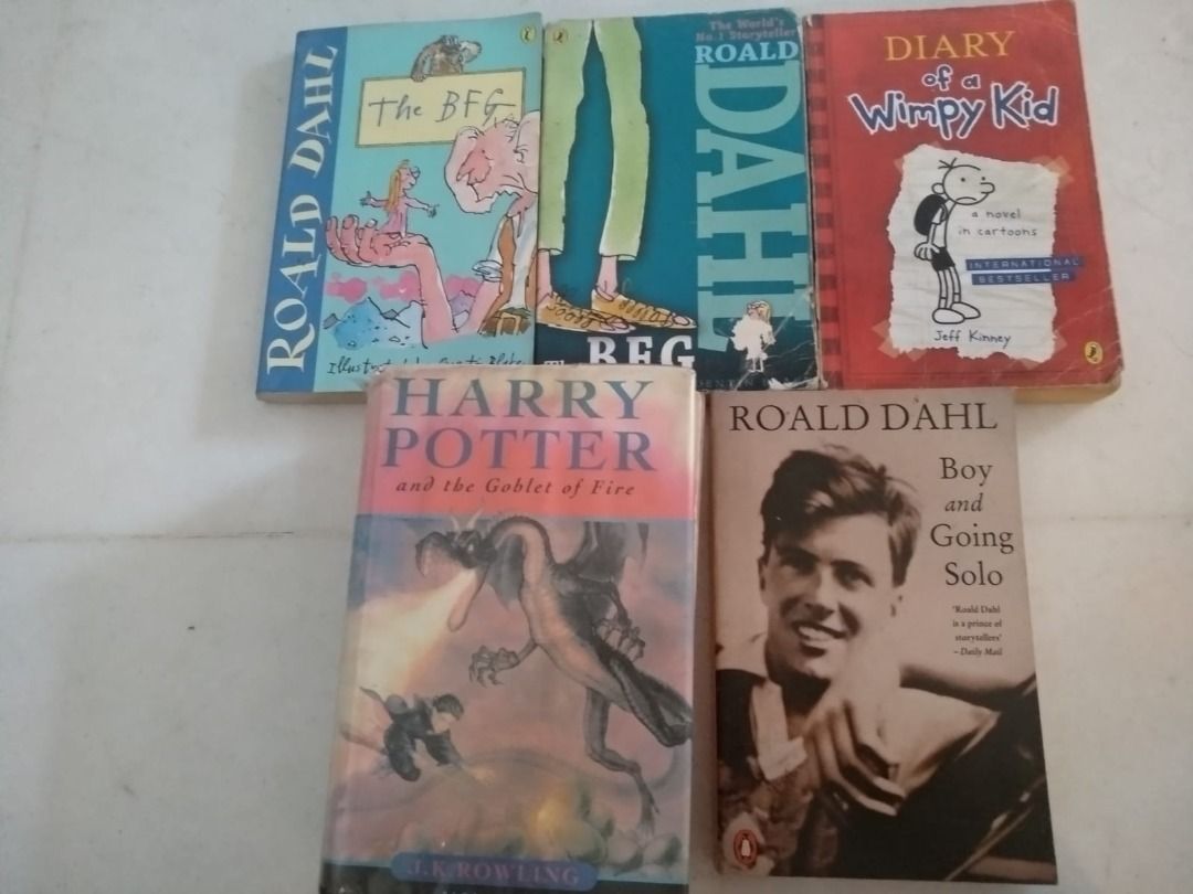 Roald Dahl The BFG boy and going solo Diary of a wimpy kid Harry Potter ...