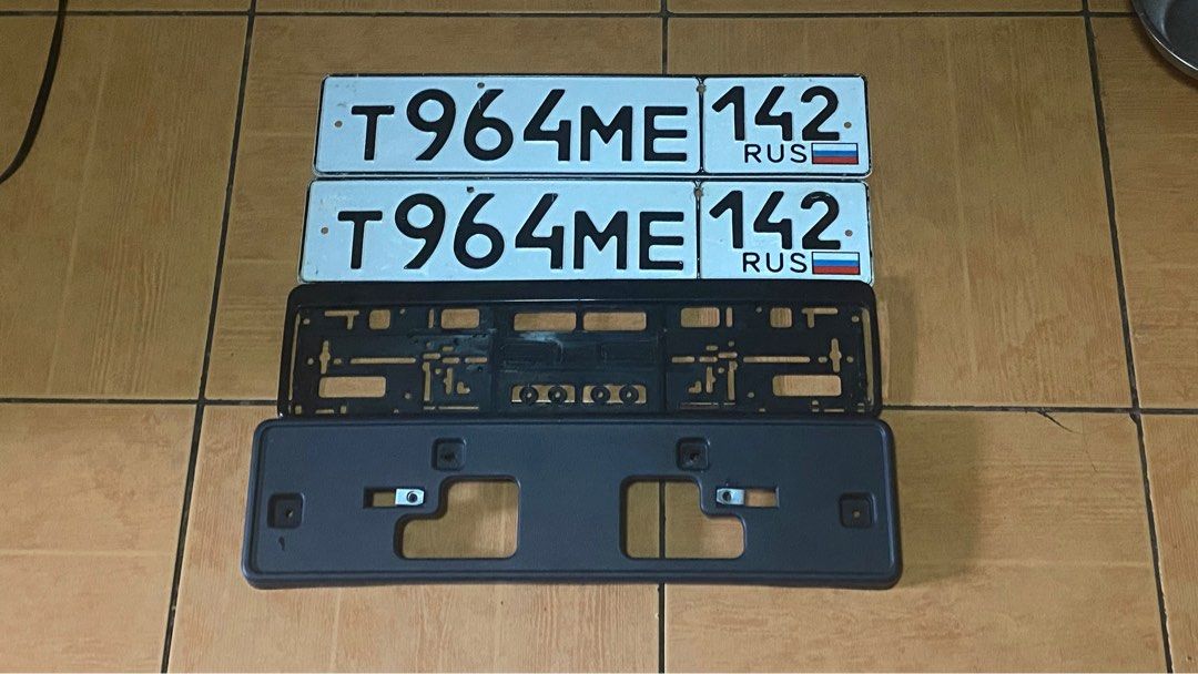 Russian plate number bought it from eurovision used - 2450 Oem toyota ...