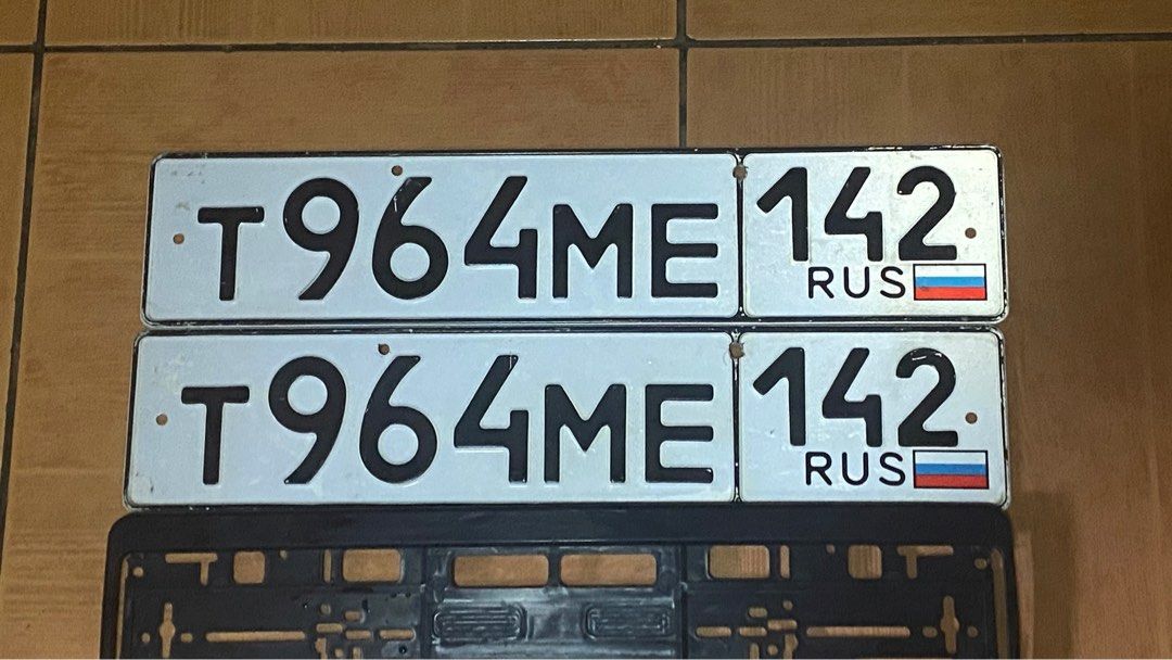Russian plate number bought it from eurovision used - 2450 Oem toyota ...