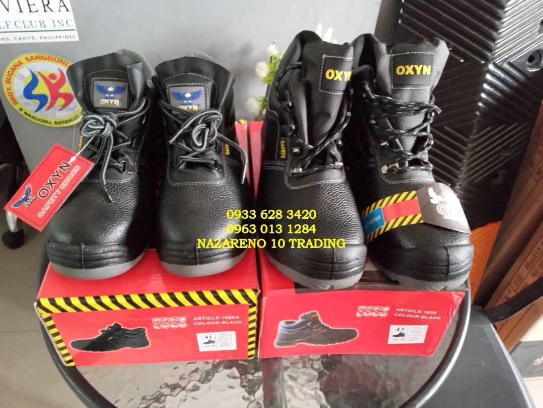 Safety Shoes OXYN BRAND, Men's Fashion, Footwear, Boots on Carousell
