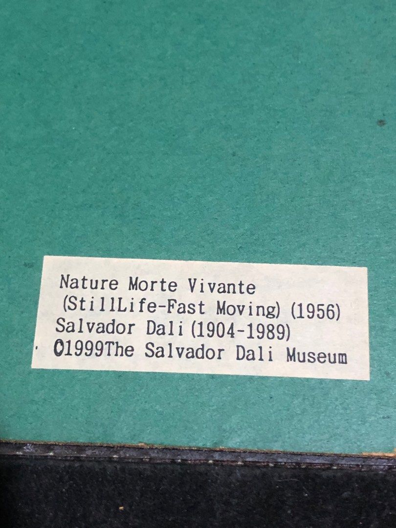 Salvador Dali - Still life fast moving art print by salvador dali ...