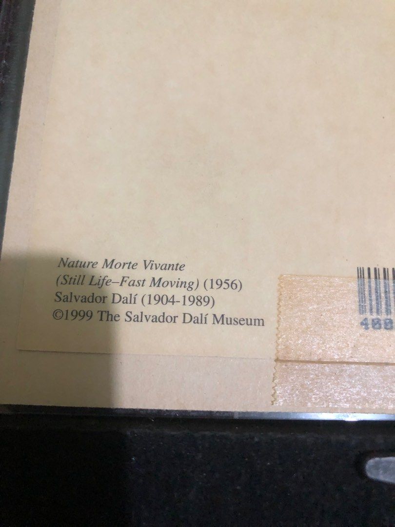 Salvador Dali - Still life fast moving art print by salvador dali ...