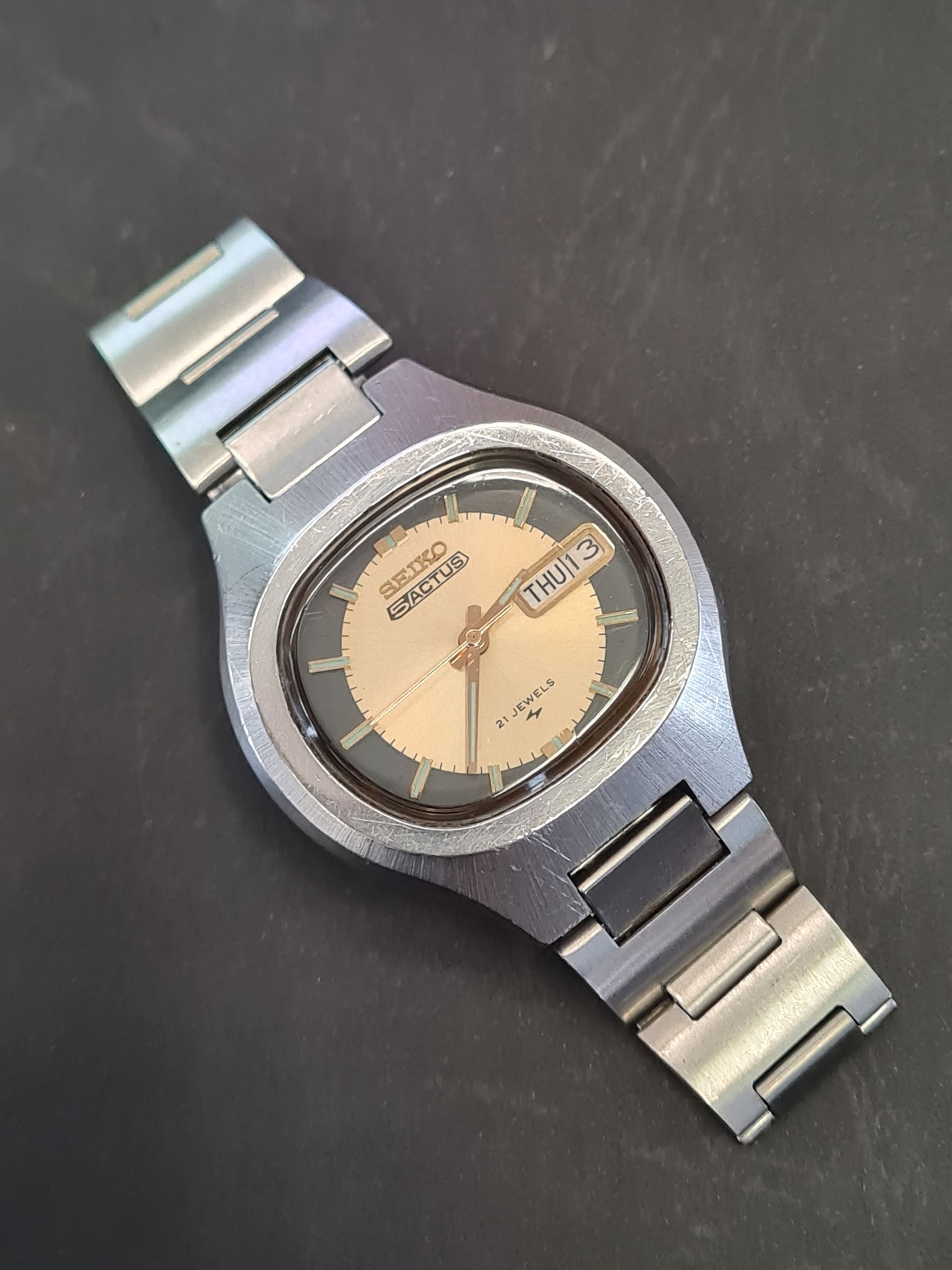 Vintage Seiko Actus 7019-5010 21 Jewels Automatic Mechanical Watch with Day Date Circa 1975 ...
