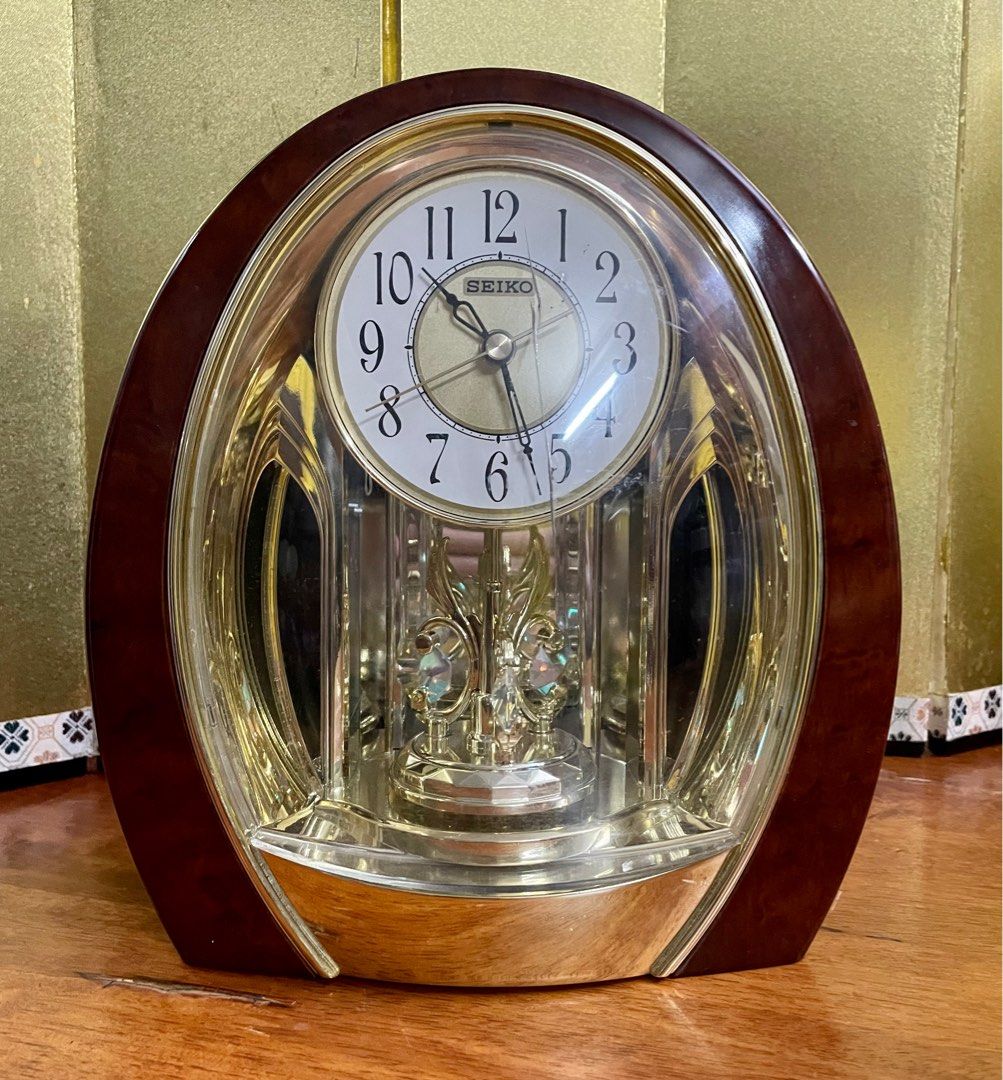 Seiko Japan Table Clock 25x8x28cms, Furniture & Home Living, Home Decor ...