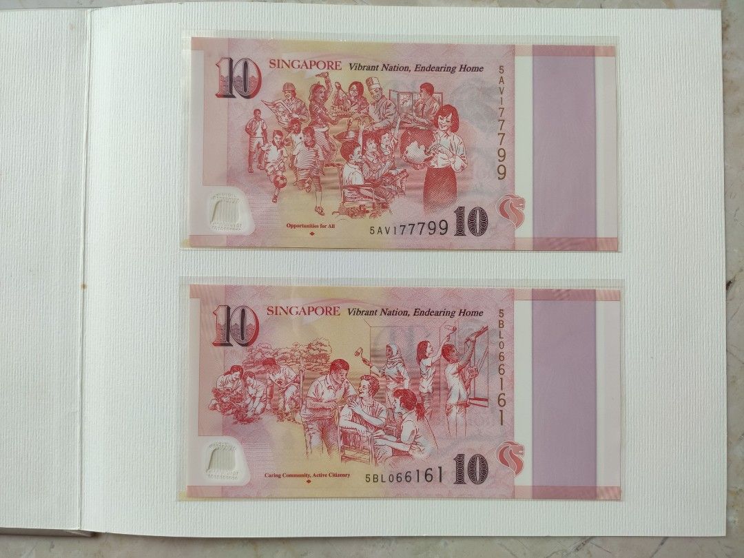 SG50 commemorative notes Together 50 years of Nation Building, Hobbies ...