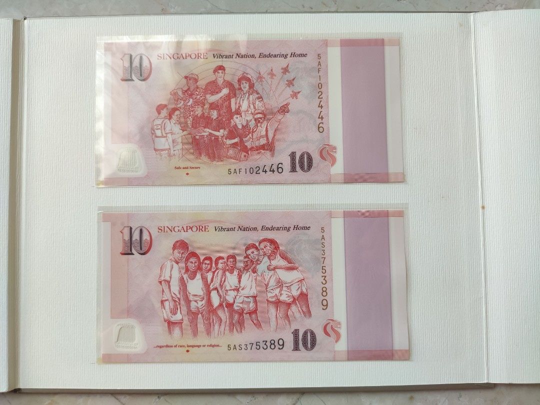 SG50 commemorative notes Together 50 years of Nation Building, Hobbies ...