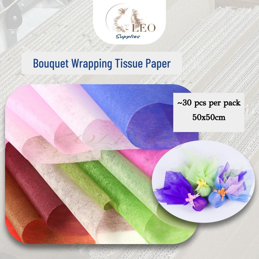 [SG Instock] 30pcs/pack Flower Bouquet Base Tissue Wrapping Paper ...