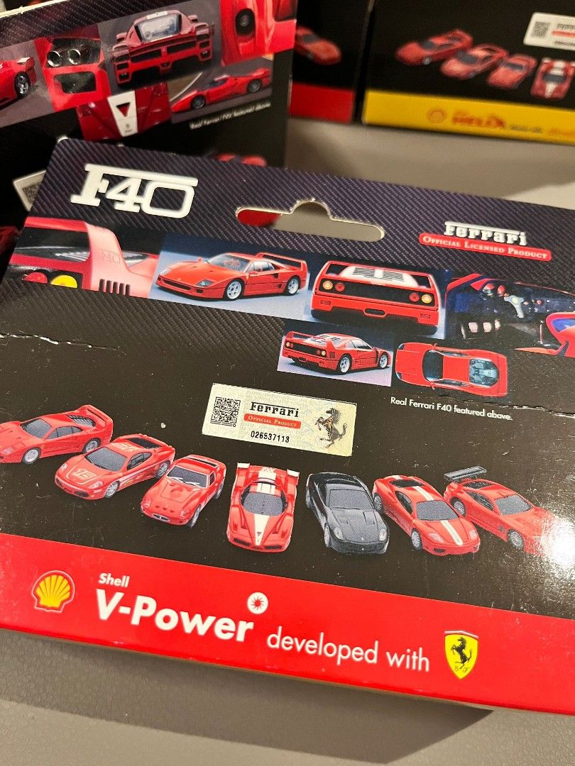 SHELL V POWER X HOTWHEELS FERRARI 一套7架 法拉利 模型車 F40 F360 CHALLANGE ...