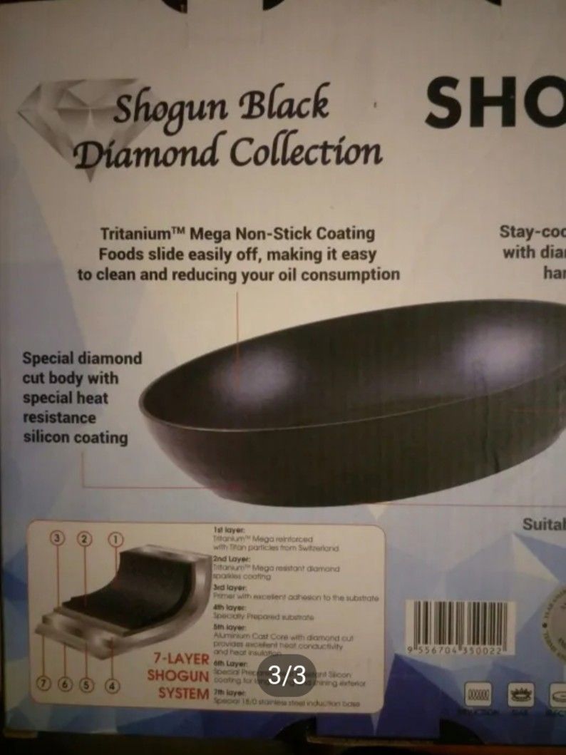 Shogun La Gourmet Frypan (Shogun Black Diamond Collection - 7 Layer ...