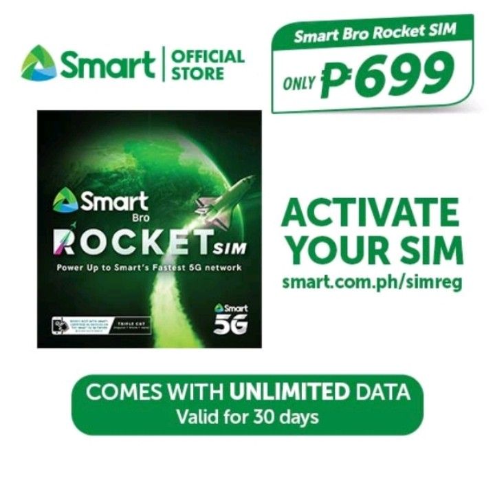 SMART ROCKET SIM UNLI DATA FOR 30 DAYS, Mobile Phones & Gadgets, Mobile ...