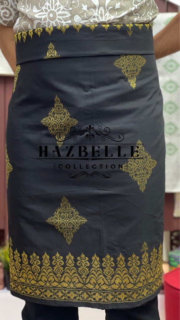 Songket sampin tenun bunga tabur, Men's Fashion, Muslim Wear ...