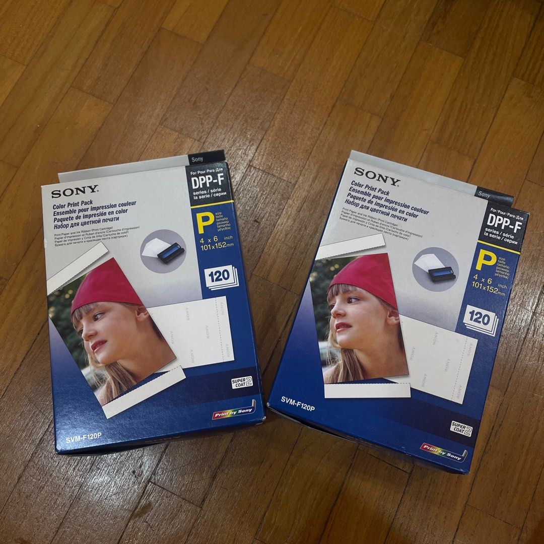 SONY DPP-F colour print pack (photo paper + print ribbon), Photography ...