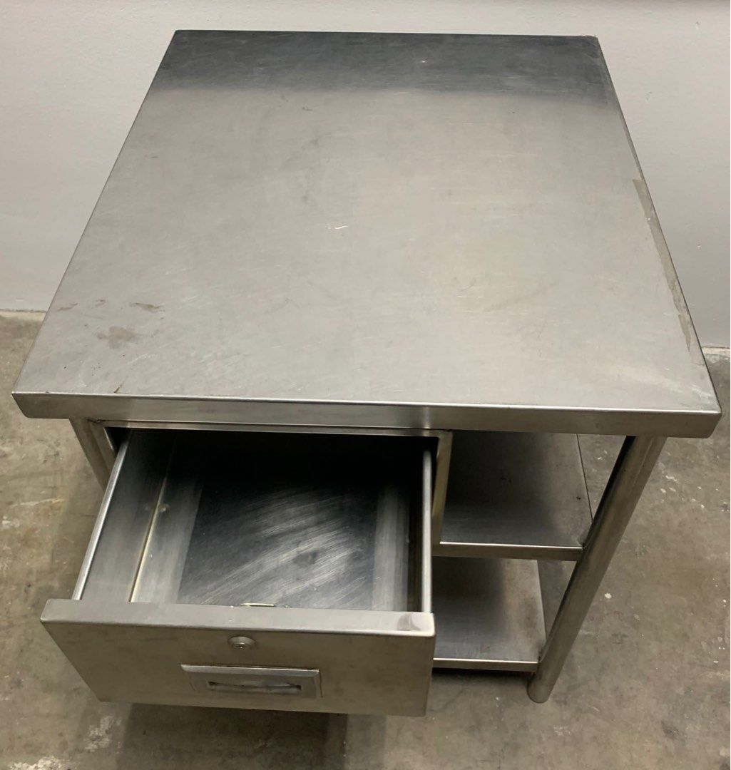 Stainless steel cabinet, Furniture & Home Living, Furniture, Tables ...