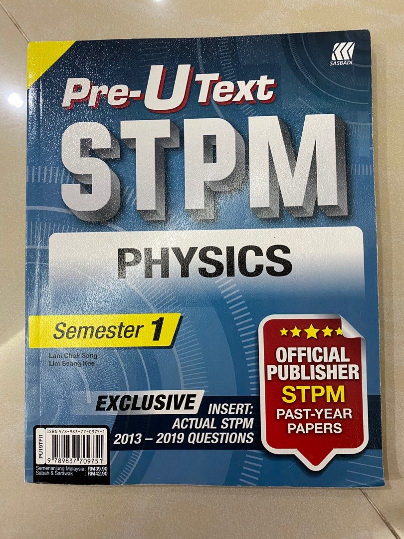 STPM Sasbadi Physics Semester 1, Hobbies & Toys, Books & Magazines ...