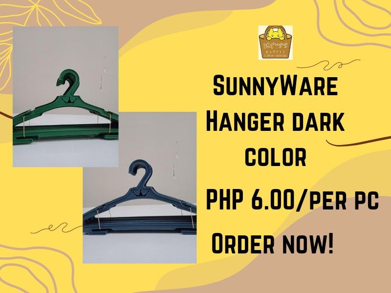 SunnyWare Hanger Dark Color (per pc), Furniture & Home Living, Home ...