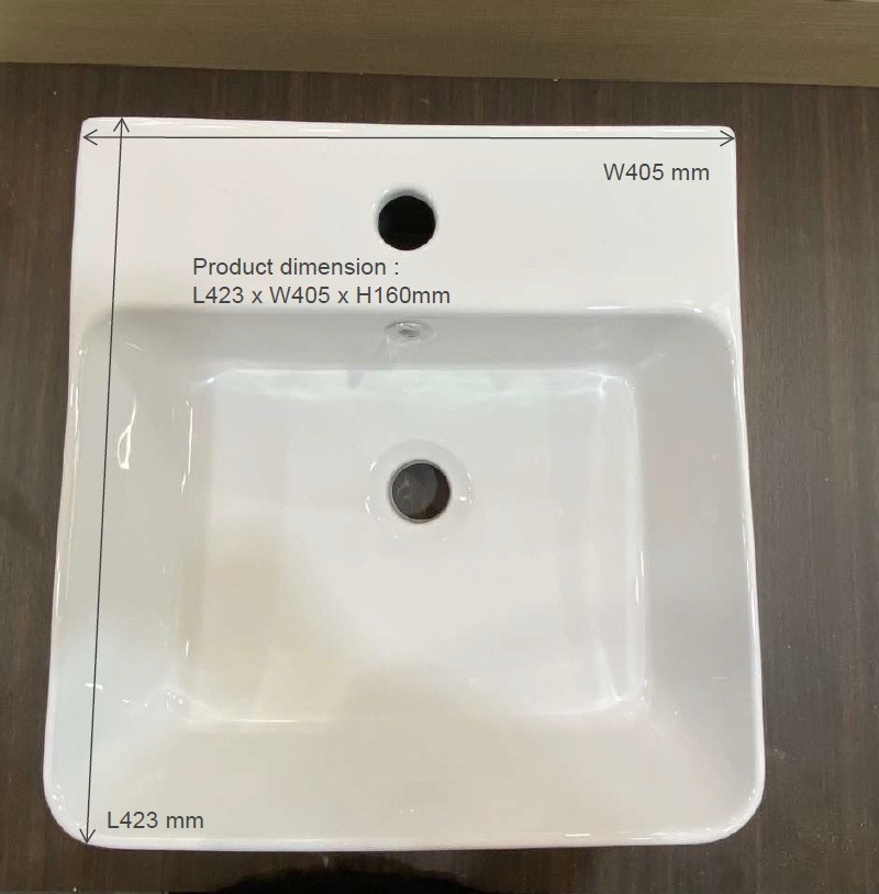 SUPOR bathroom countertop basin (Showroom display set), Furniture ...