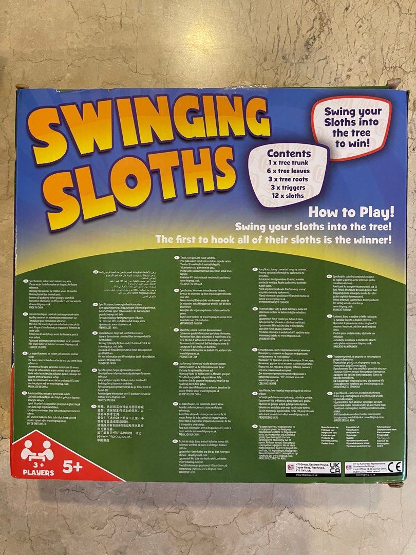 Swinging Sloths Family Game, Hobbies & Toys, Toys & Games on Carousell