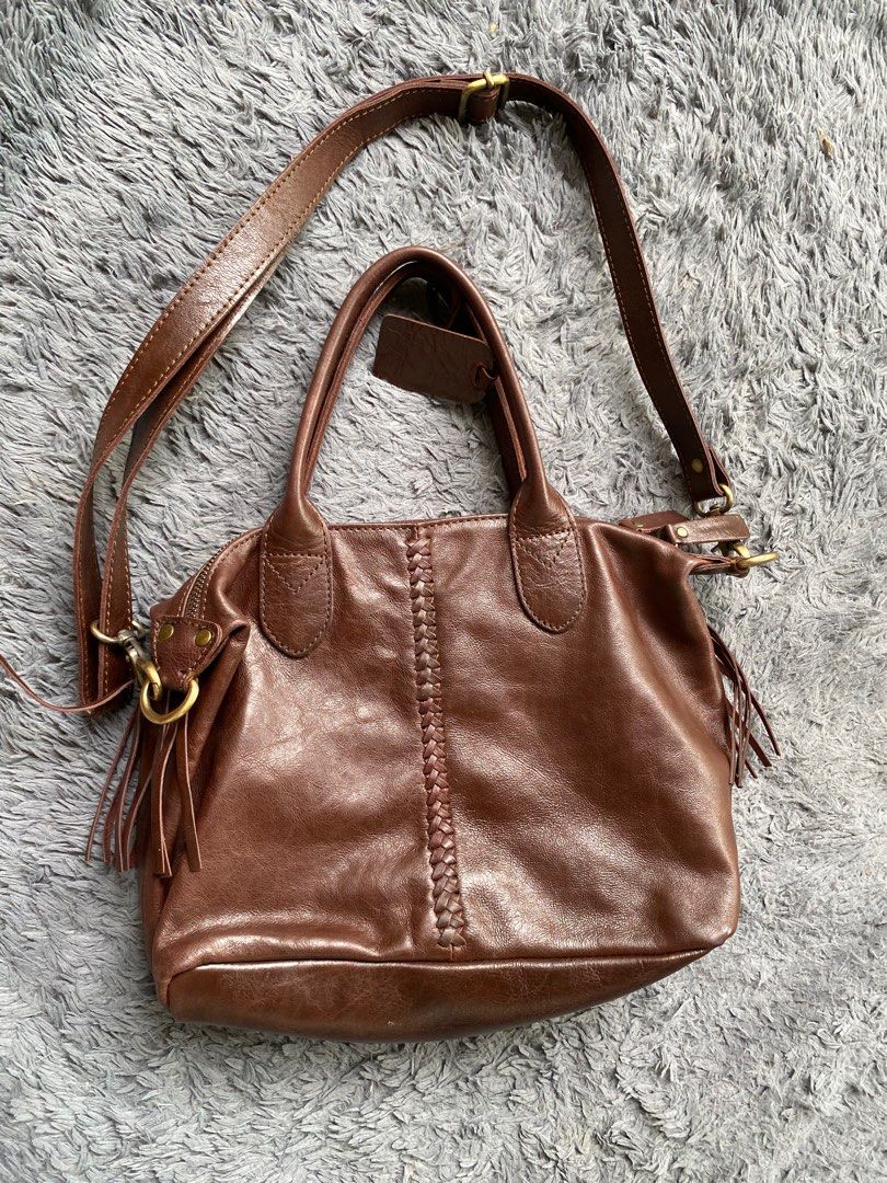 TAS KULIT ASLI ABEKANI, Barang Mewah, Tas & Dompet di Carousell