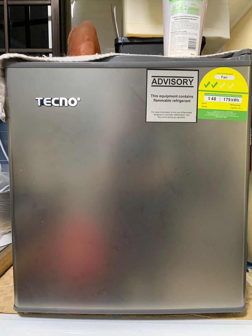 Techno 47L Bar Fridge with small freezer, TV & Home Appliances, Kitchen ...