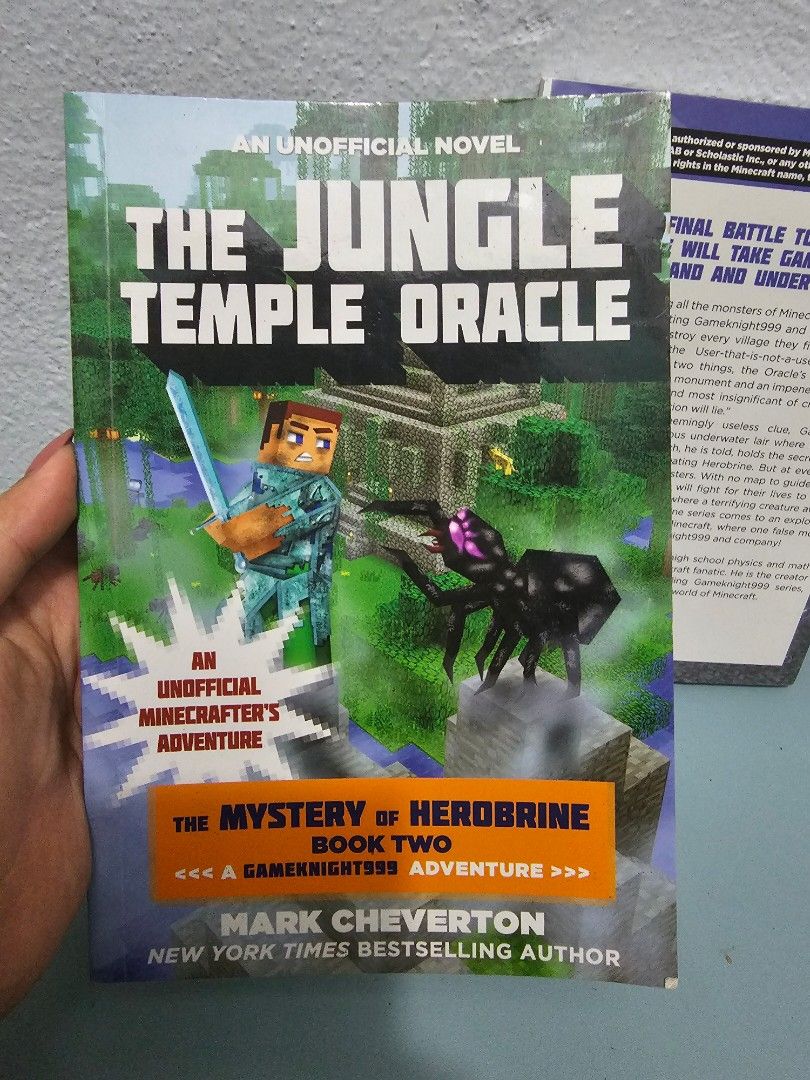 The Mystery of Herobrine Series Book 2 and 3 by Mark Cheverton on Carousell
