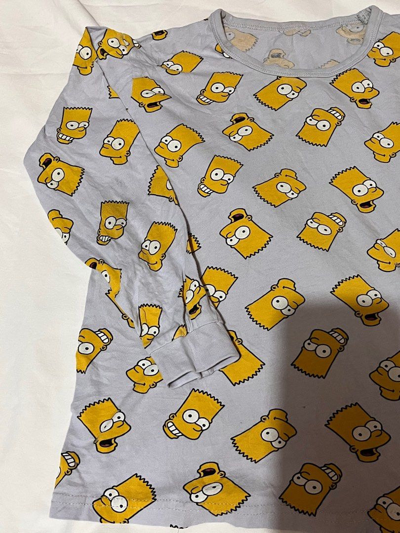 The Simpsons (Orig Merch) Kids Bart Design Pajama Top width 15in, Babies & Kids, Babies & Kids ...