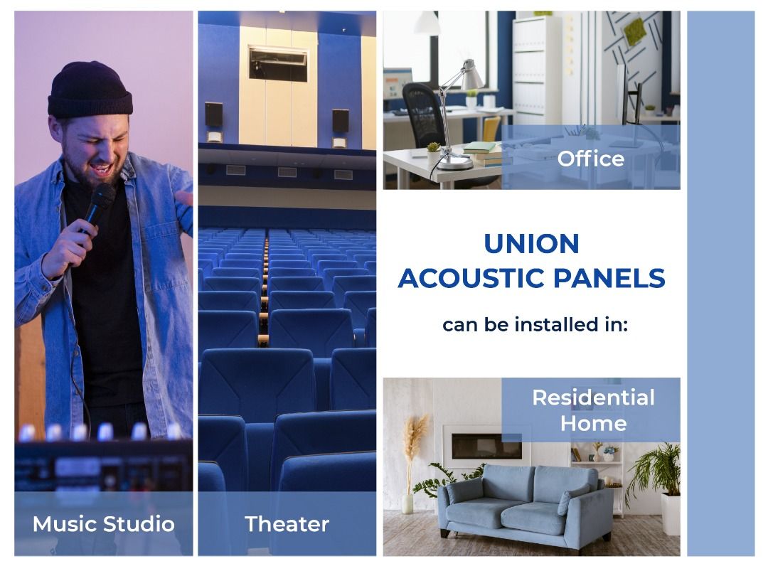 8 pcs UNION Hexagon Acoustic Panel - Noise reduction panel - Sound ...