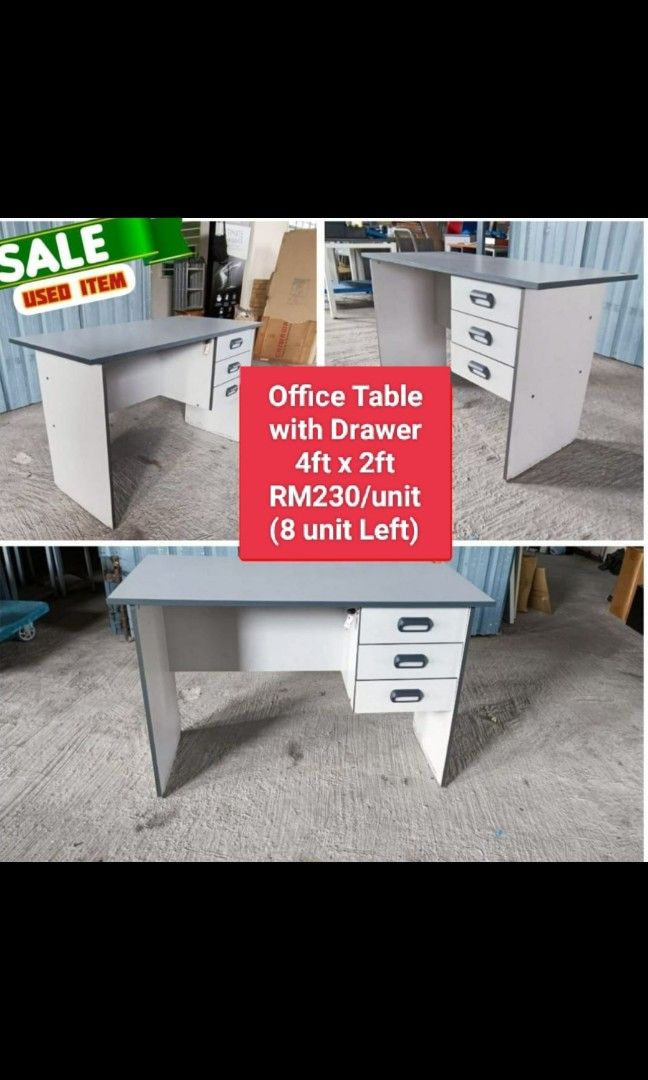 Used Office Table SALE !, Furniture & Home Living, Furniture, Tables ...