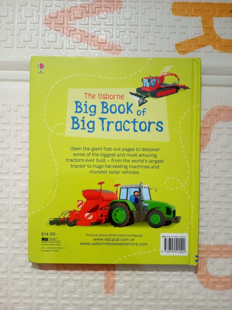 USS Borne Big Book of Big Tractors Fold Out Book, Buku & Alat Tulis, Buku Anak-Anak di Carousell