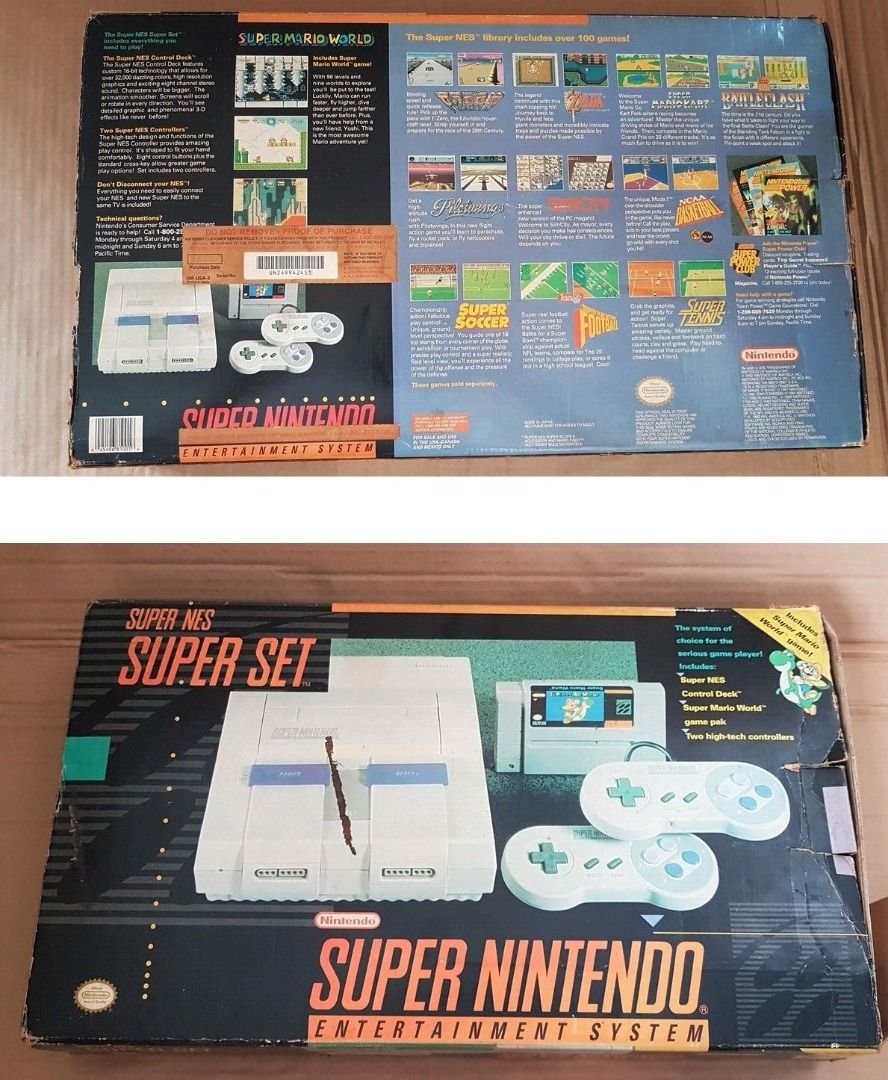 Vintage Collectibles, Super Nintendo Entertainment System, Original NES ...