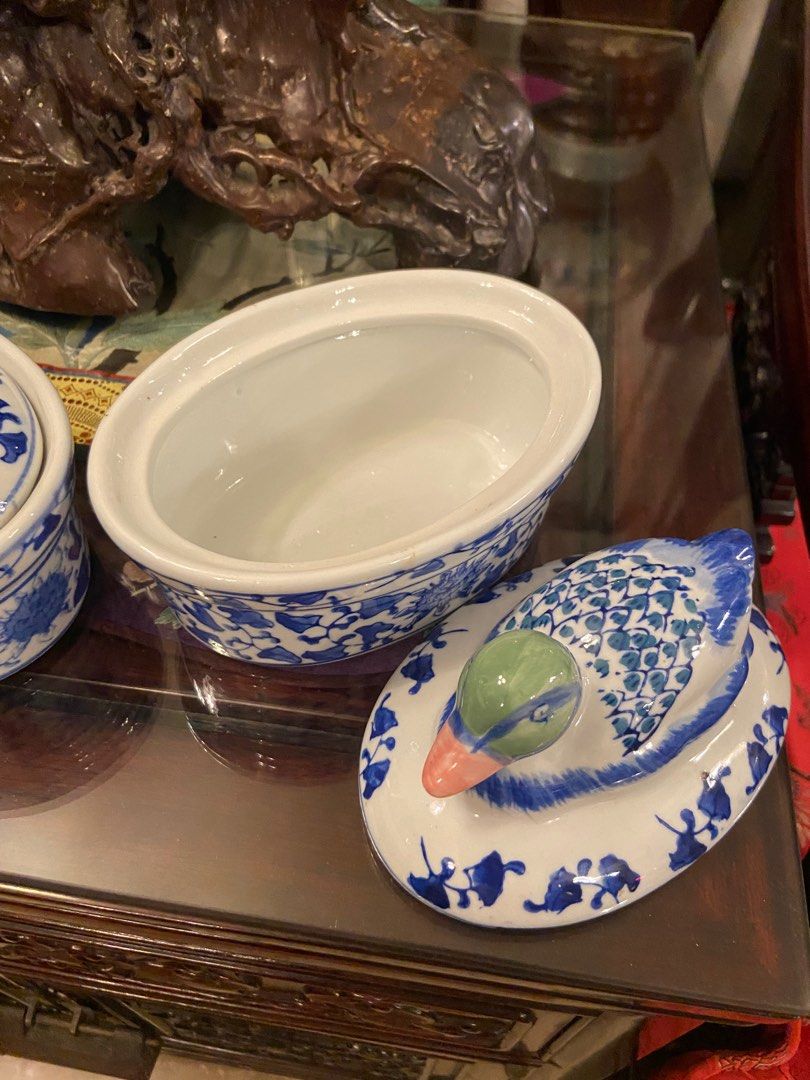 Vintage duck lid container, Hobbies & Toys, Memorabilia & Collectibles ...