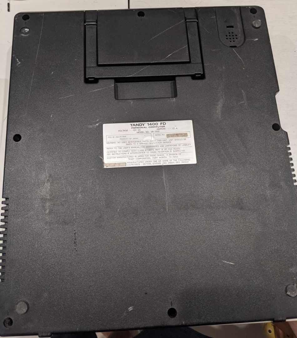 Vintage Tandy Radio Shack 1400FD laptop, Computers & Tech, Laptops ...