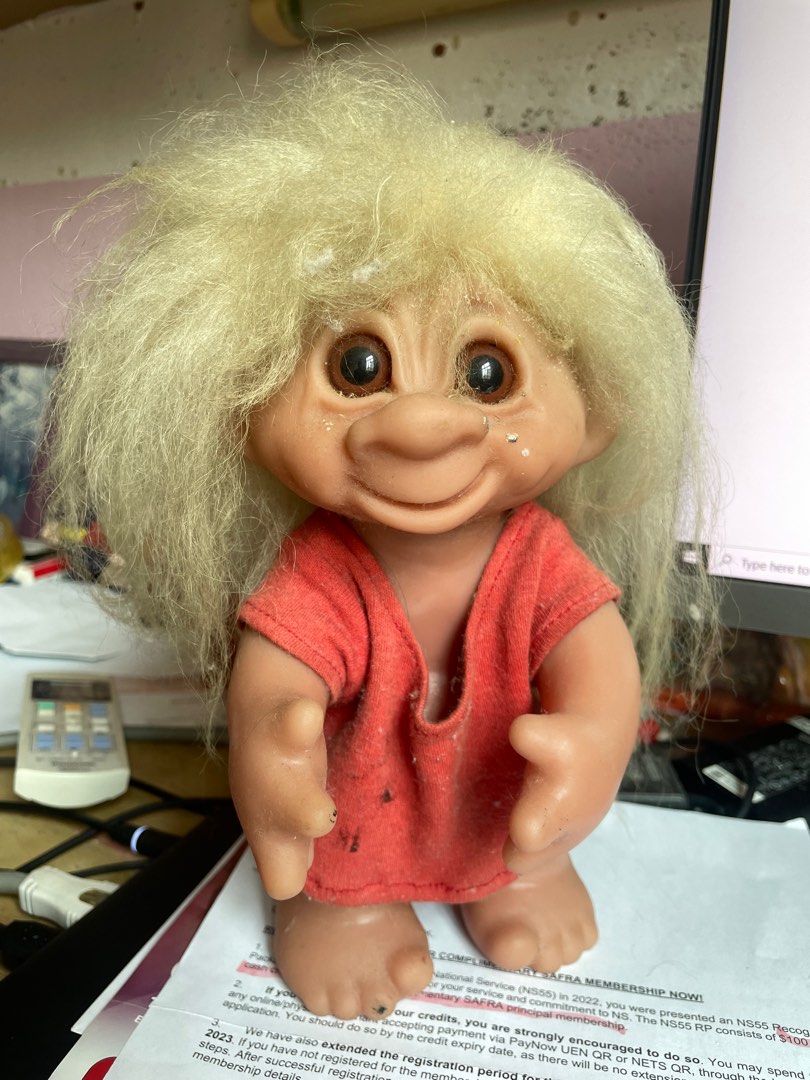 Vintage toy Vintage Troll Thomas Dam 1977 Troll antique not kenner not ...