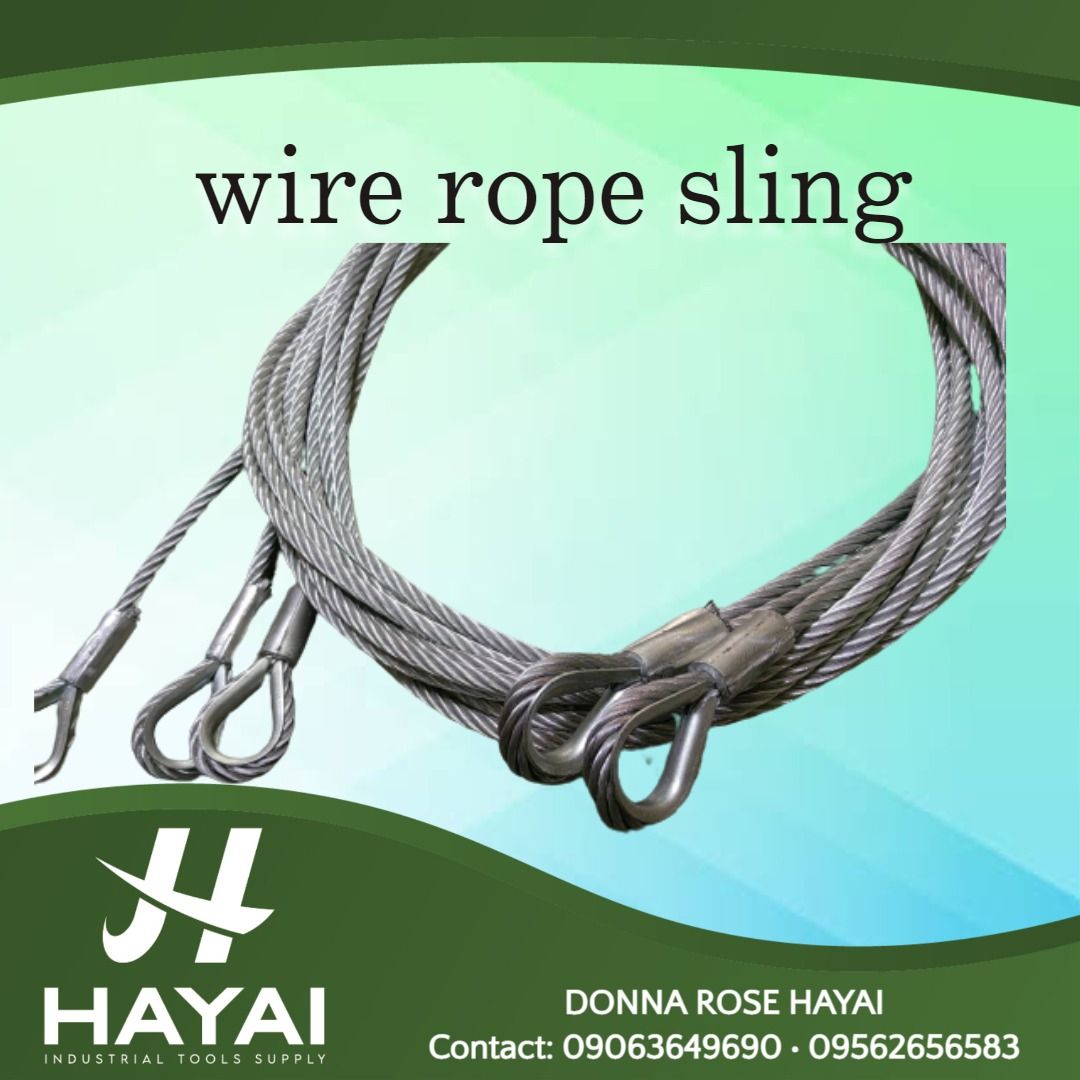 wire rope sling, Commercial & Industrial, Construction Tools ...