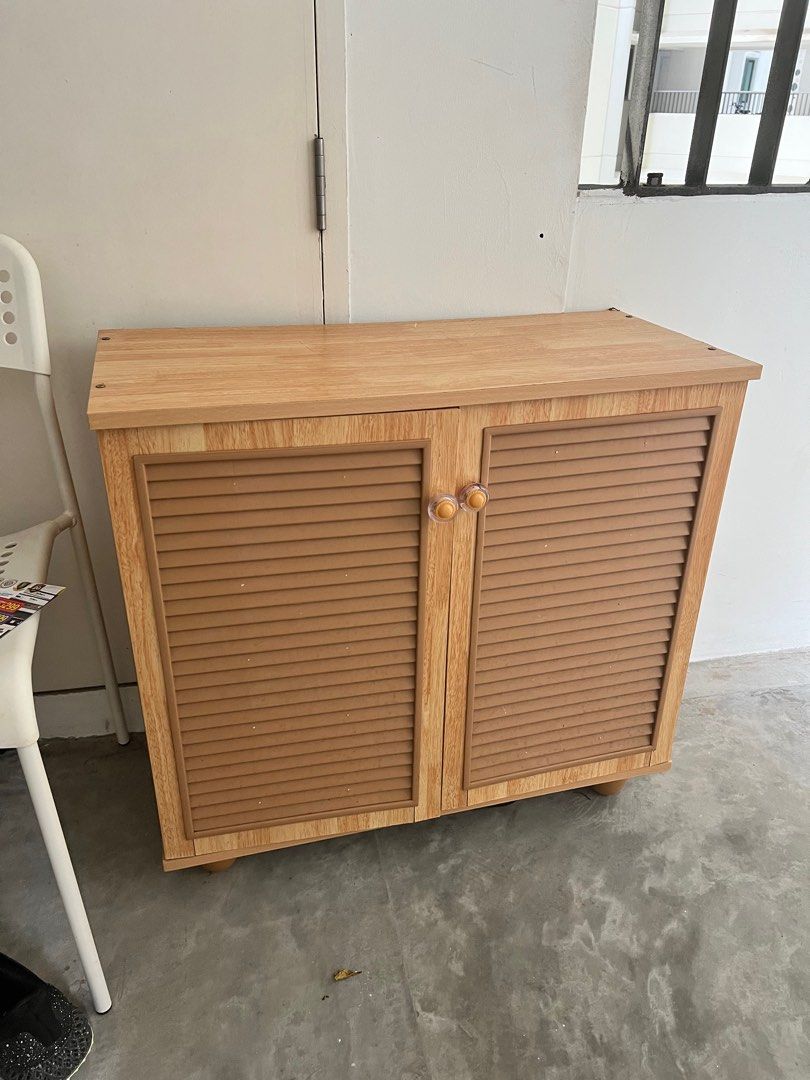 Wooden Shoe Rack, Furniture & Home Living, Furniture, Shelves, Cabinets ...