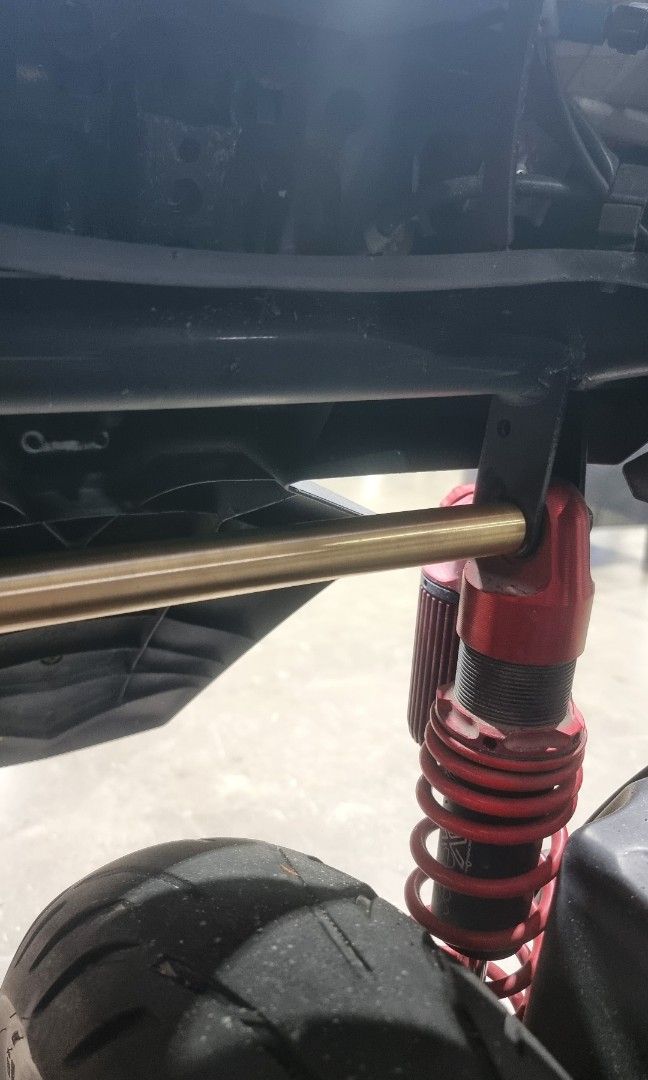 Xmax Heavy Duty Gold Strutbar, Motorcycles, Motorcycle Accessories on ...