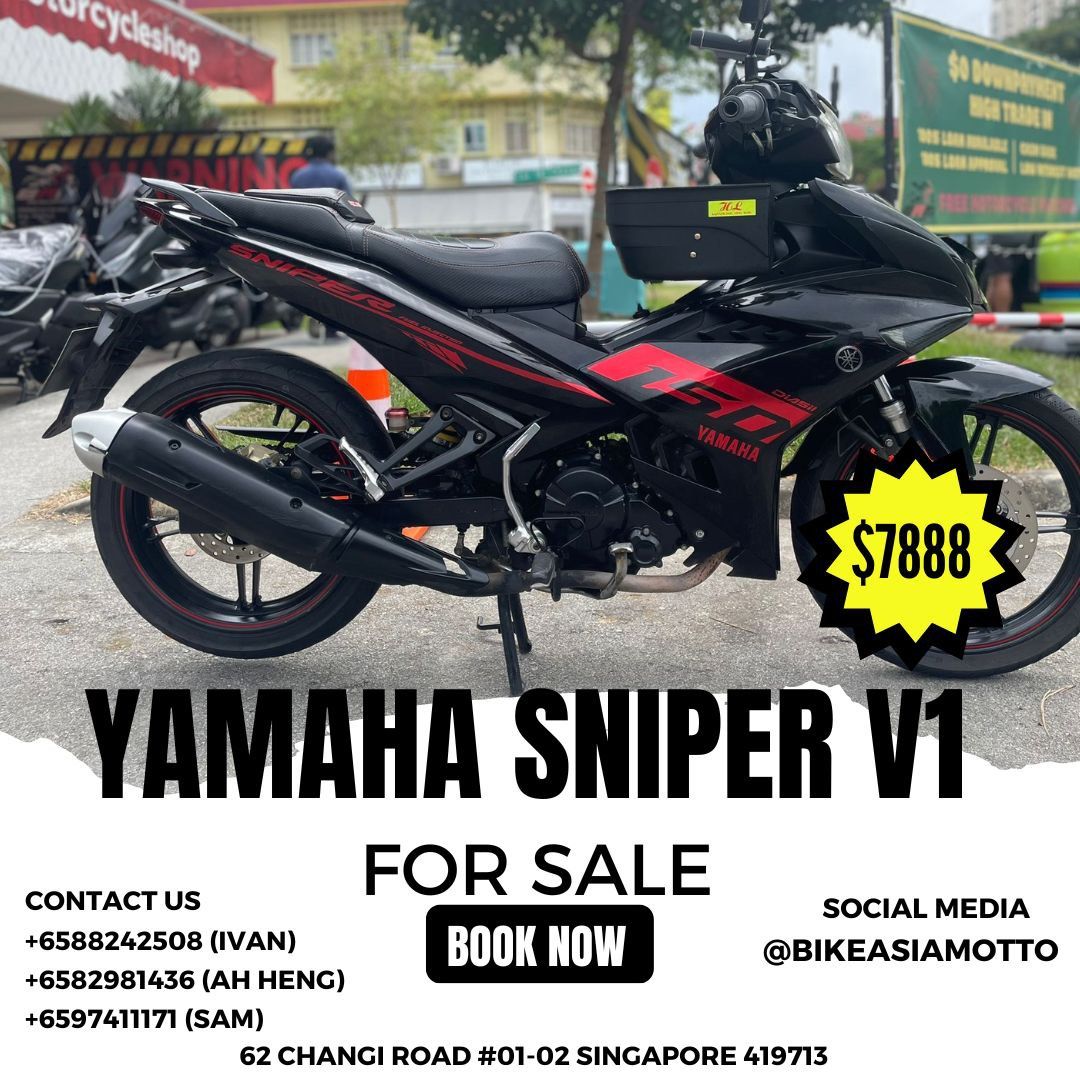 Yamaha sniper v1, Motorcycles, Motorcycles for Sale, Class 2B on Carousell