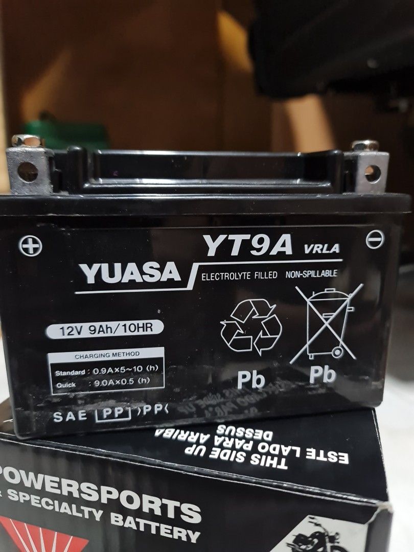 Yuasa YT9A battery (used 4 months), Motorcycles, Motorcycle Accessories on Carousell