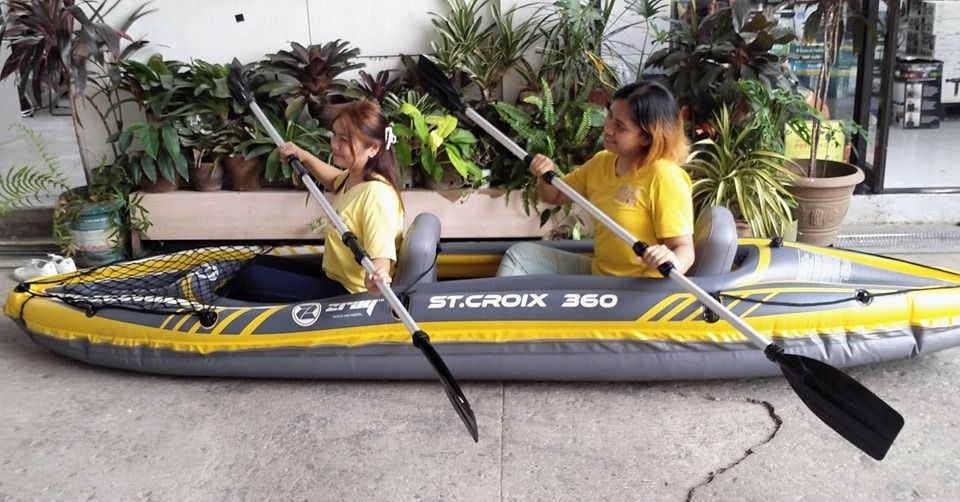 Zray St. Croix 360 2-Person Inflatable Kayak Set, Sports Equipment, Sports & Games, Water Sports ...