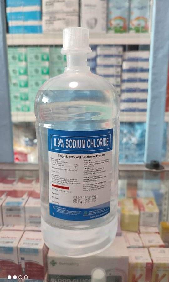 0.9% Sodium Chloride Solution for Irrigation, Health & Nutrition ...
