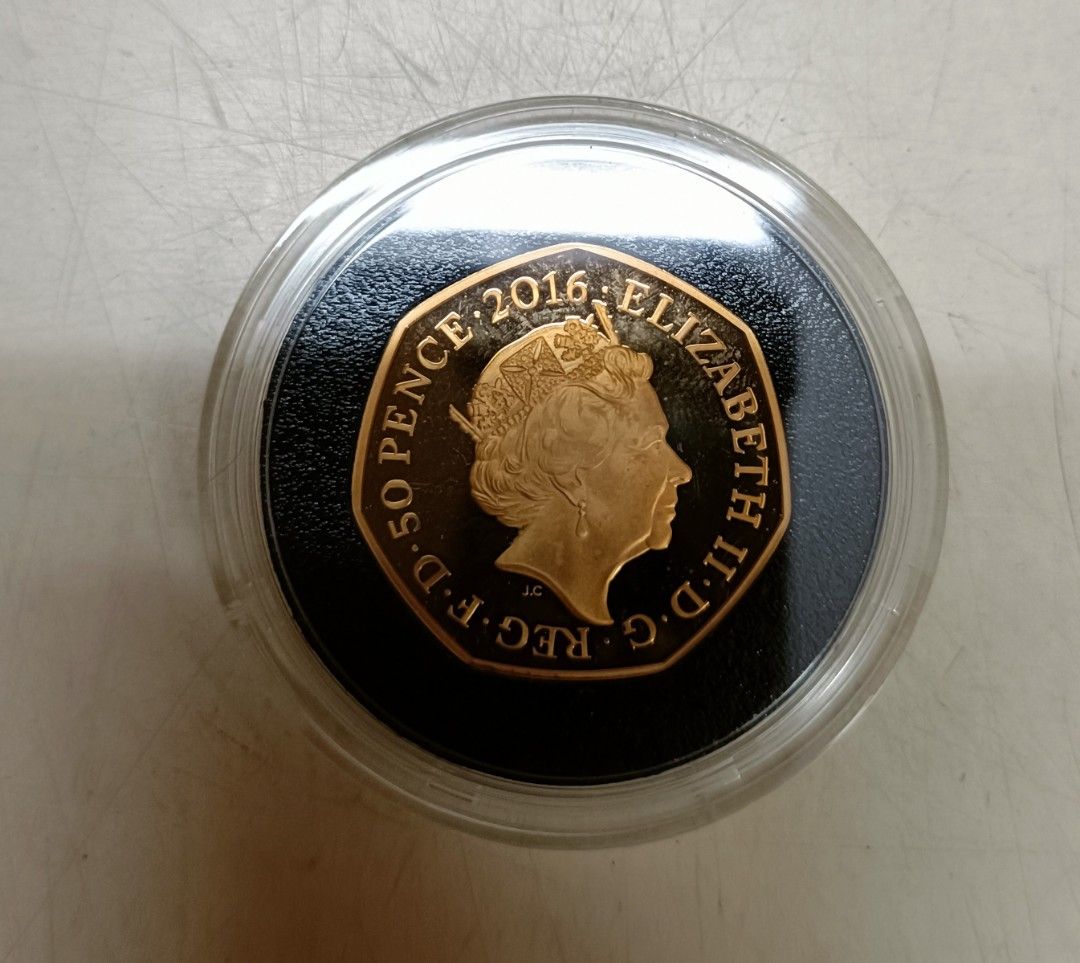 2016 Beatrix Potter 150th Anniversary Fifty Pence Gold Proof Coin ...