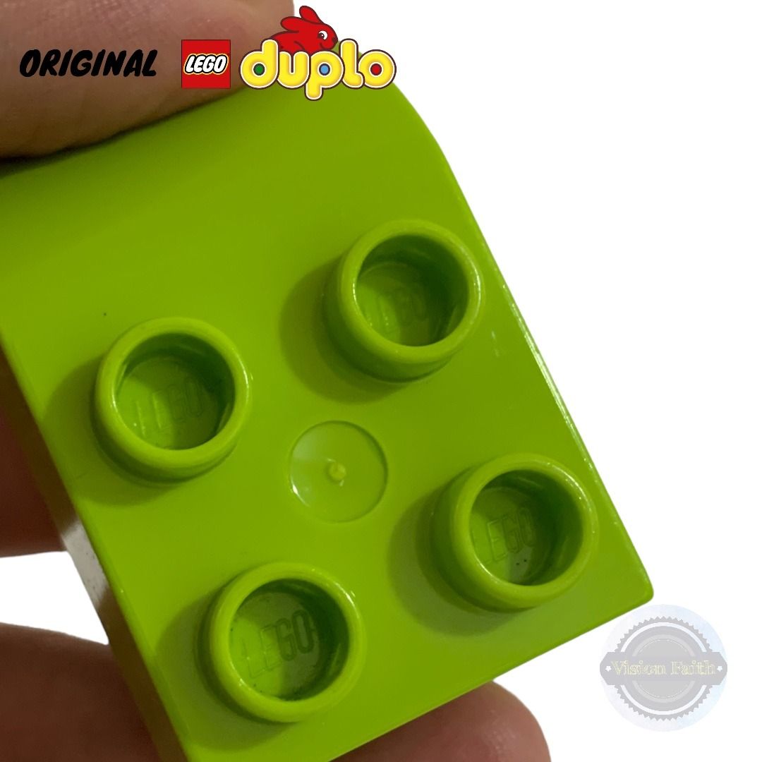 2. LEGO DUPLO BRICK PARTS #2302 - 2 x 3 SLOPE CURVED, Hobbies & Toys ...