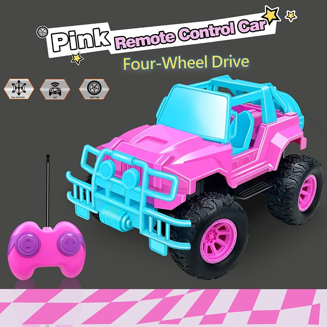 3531) HYMAZ REMOTE CONTROL CAR FOR GIRLS 3-5 6 7 8-12 GIFTS, PINK AND ...