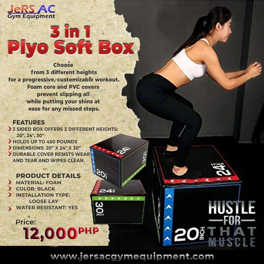 3in1 Plyo Soft Box, Sports Equipment, Exercise & Fitness, Cardio ...