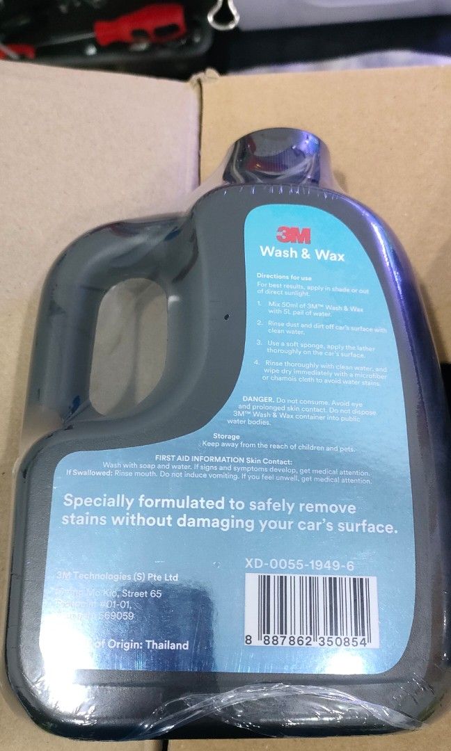 3M Wash & Wax cleaner - 1000ml, Car Accessories, Accessories on Carousell