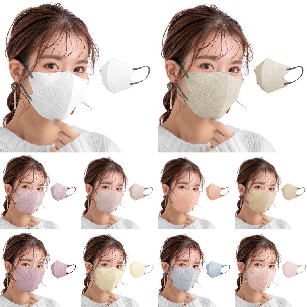 現貨🌸$55/50個🌸冇鼻條款🌸日本Fancy Sharp Mask 3層防護口罩M碼（每包10枚，每套5包，共50枚）, 健康及營養食用品, 口罩、面罩 - Carousell