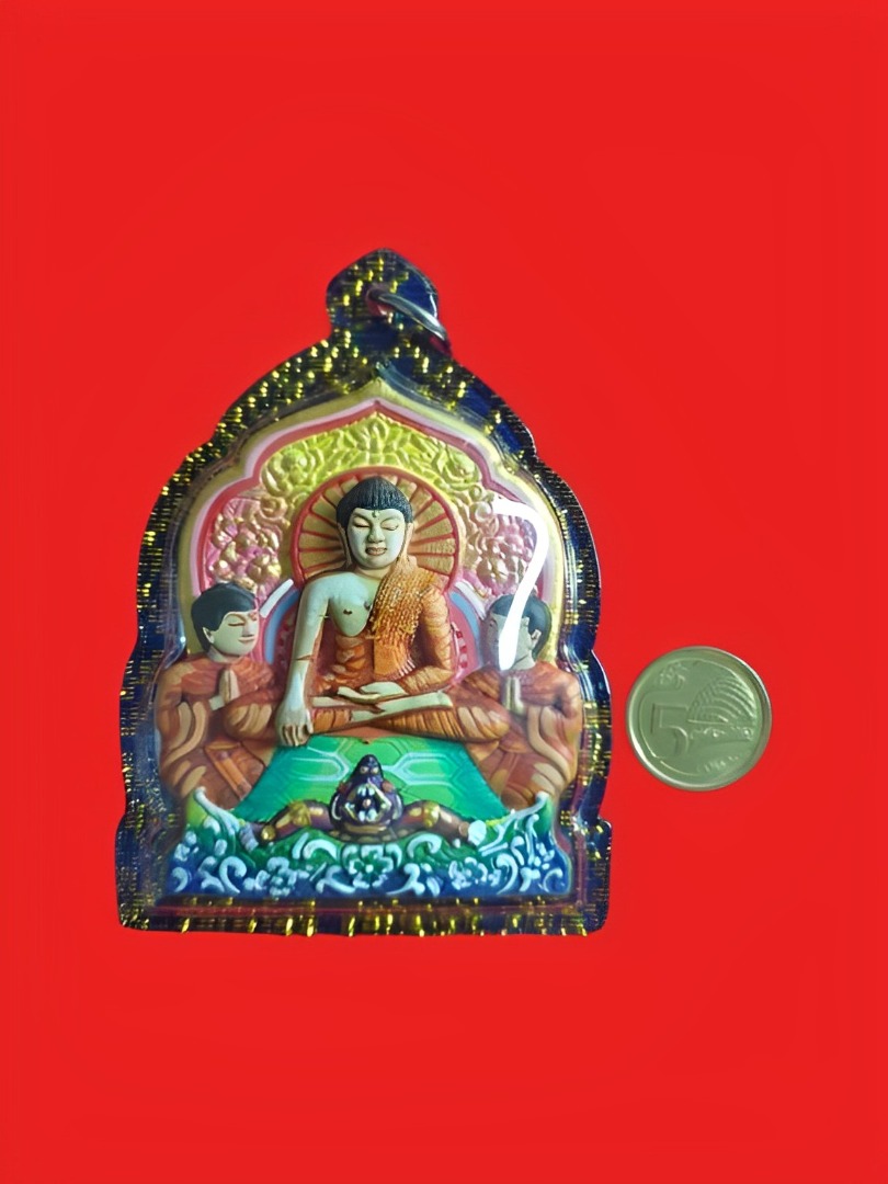 [$68] Jumbo Phra Buddha/Phra Phutta Metta with Jivon, Lang Twin Naga ...