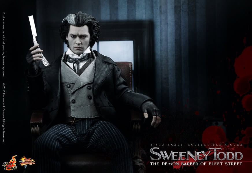 全新未開 HOT TOYS MMS149 SWEENEY TODD JOHNNY DEPP MOVIE ACCURATE ACTION ...