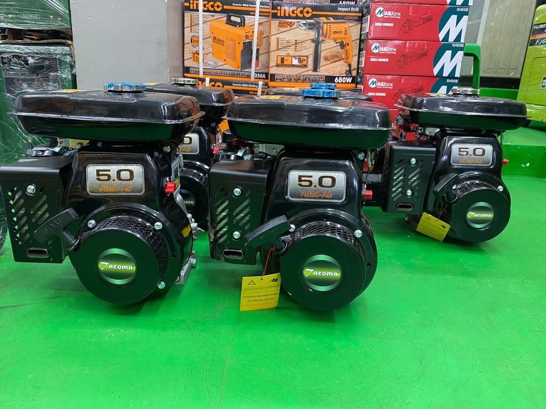 A frame cement mixer w/tacoma engine Robin type 5Hp, Commercial ...