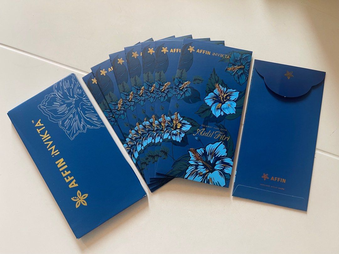 [Sold] Affin Invikta Sampul Raya Packet 2023 / 8 pcs + Box, Hobbies ...